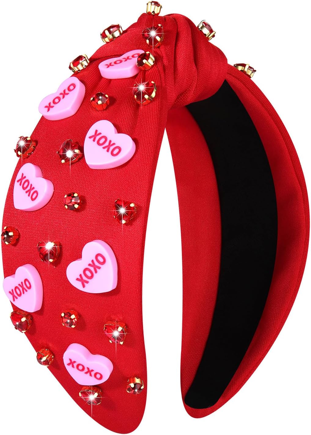 Amazon.com : CEALXHENY Valentine’s Day Headband for Women Rhinestone ...