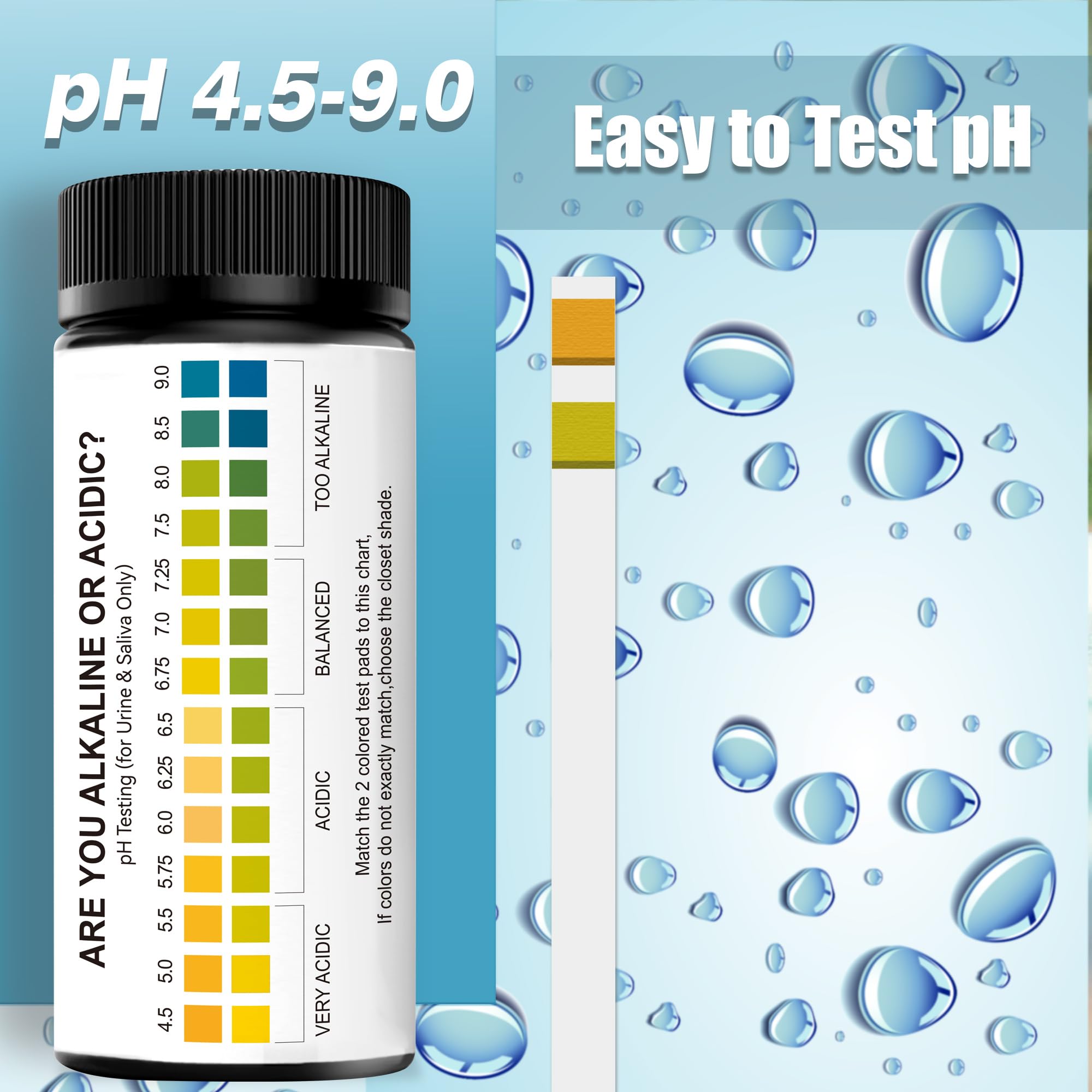 Snapklik.com : Saliva And Urine pH Test Strips,100 Paper pH Strips For ...