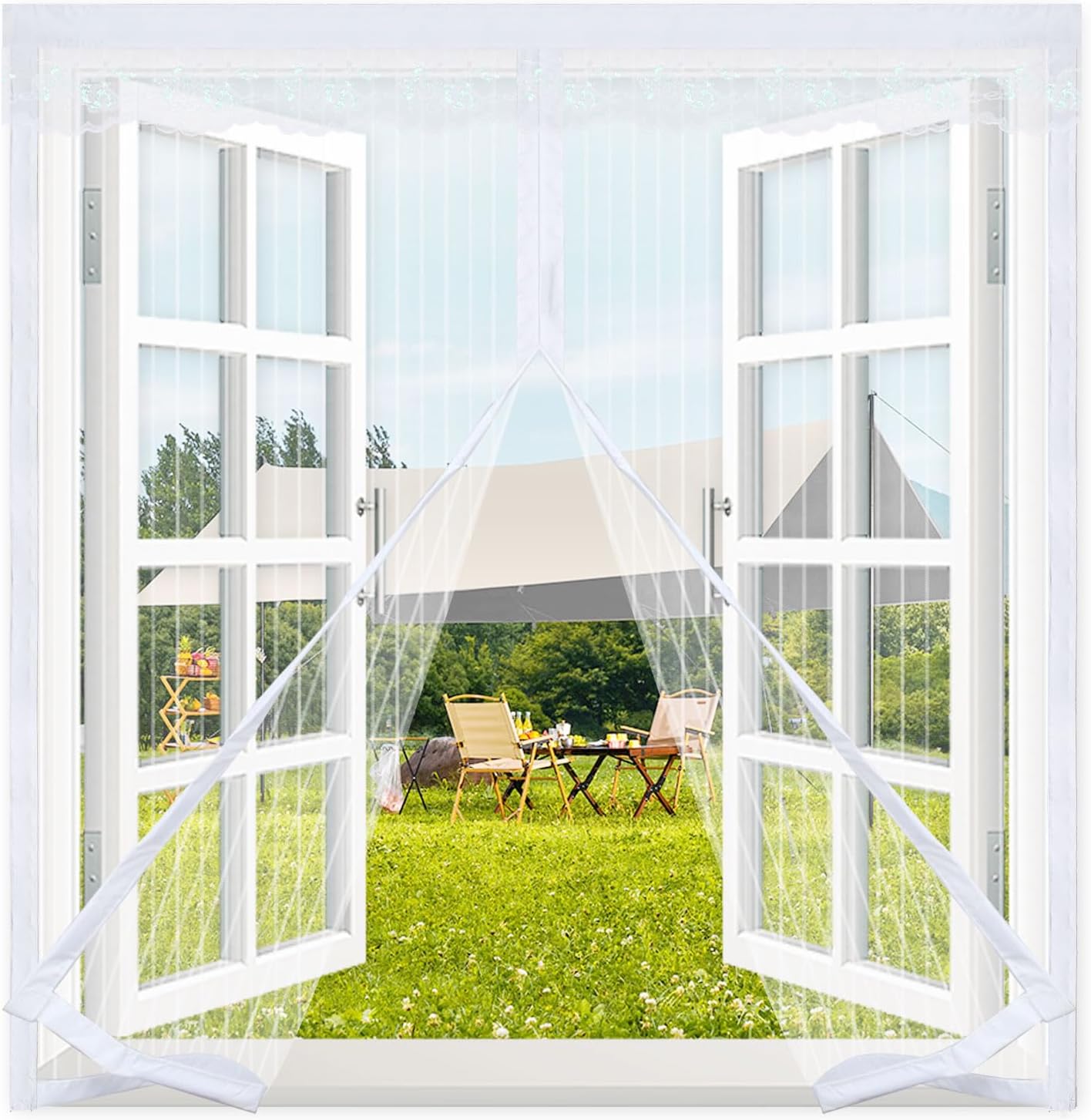 Magnetic Fly Screen Door Window,105x190cm Magnetic Window Screen, Anti ...