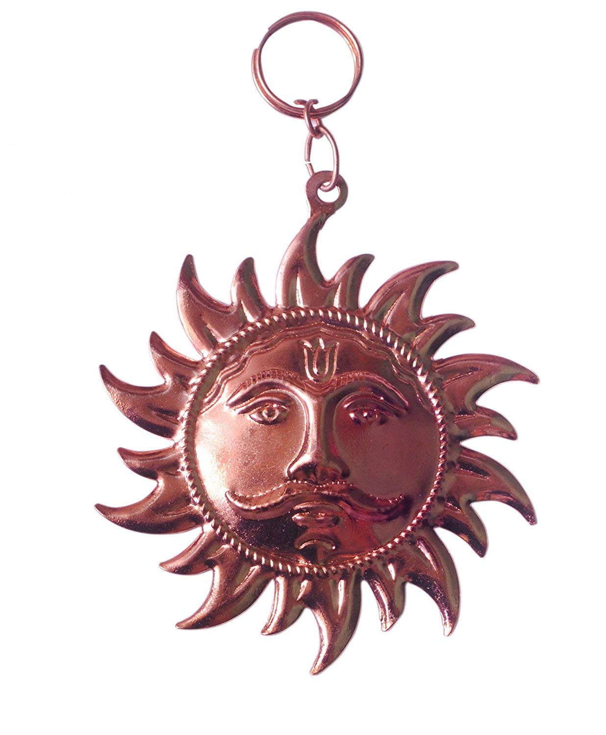 Buy SoilMade Copper Sun Face Wall Hanging, Round Shape, Copper Made ...