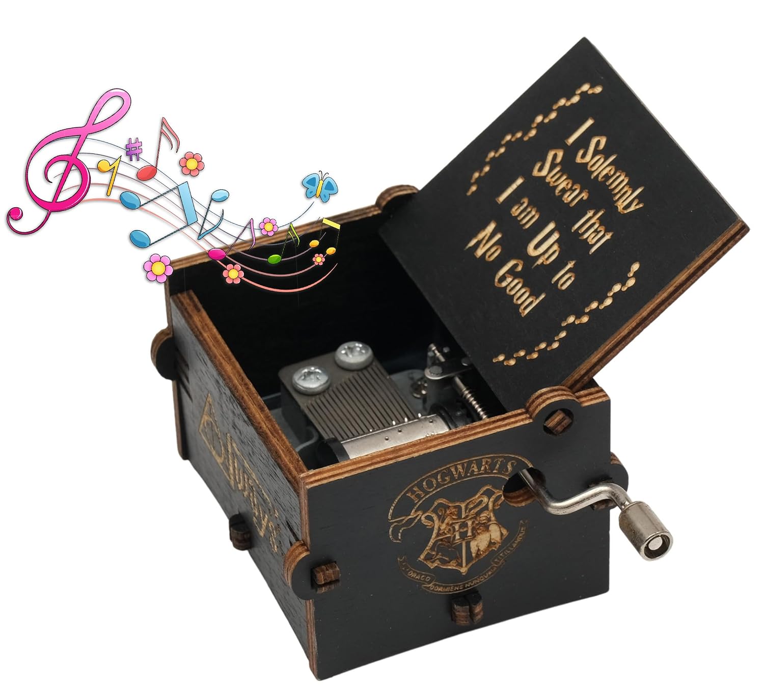 Buy Store2508 Wooden Vintage Hand Cranked Music Box – Harry Potter ...