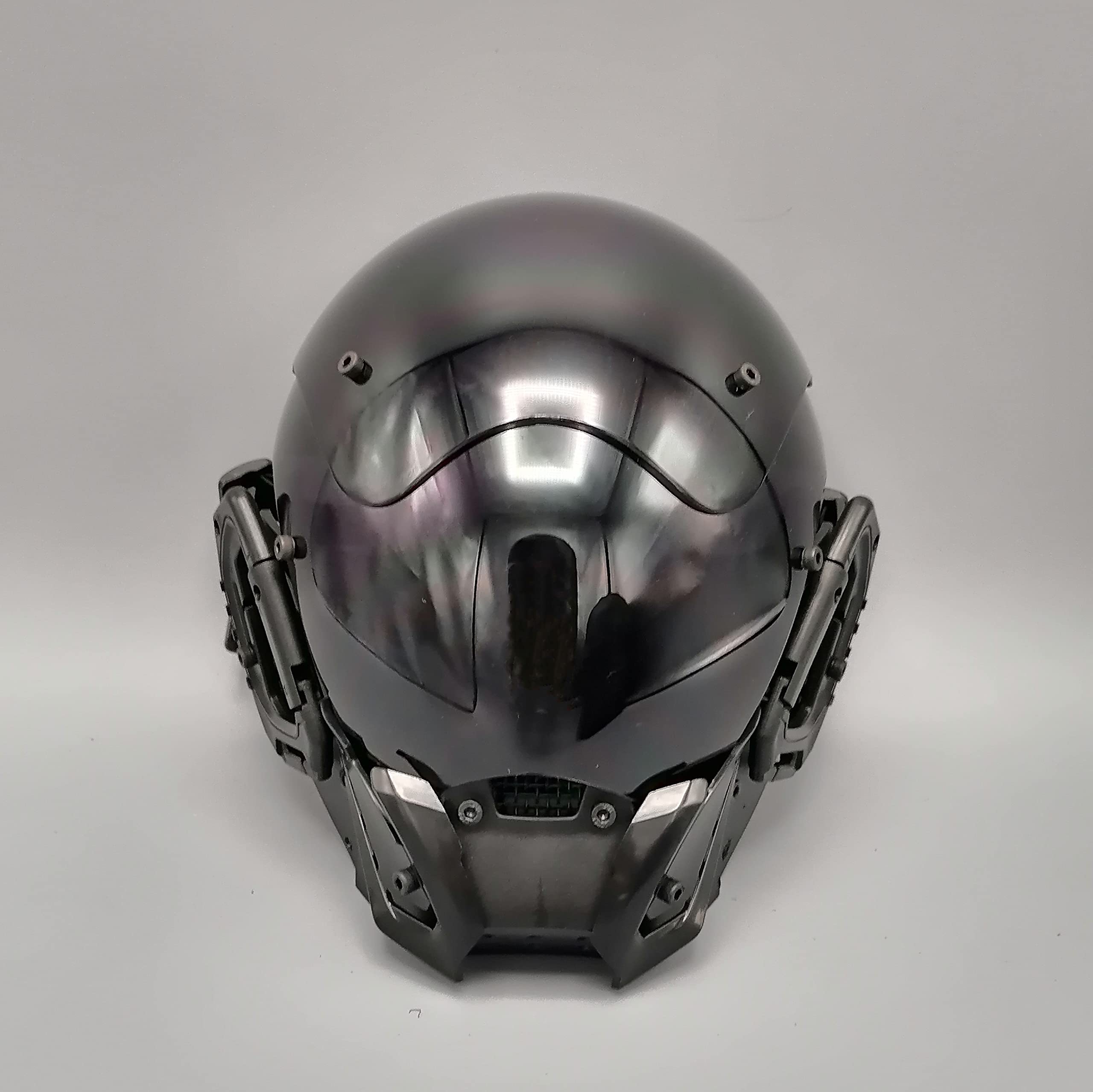 Amazon.com: XYRuiHang Cool Black Punk Mask for Men Knight Samurai Punk ...