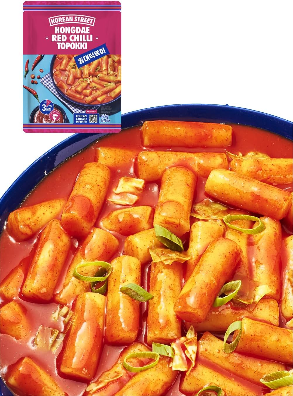 Amazon.co.jp: [Korean street] 弘大トッポッキ(163g)、グルメ愛好家のための甘辛い韓国トッポッキ(コチュジャンソース) - 高級食材 - 完全食 - 非常食 ...