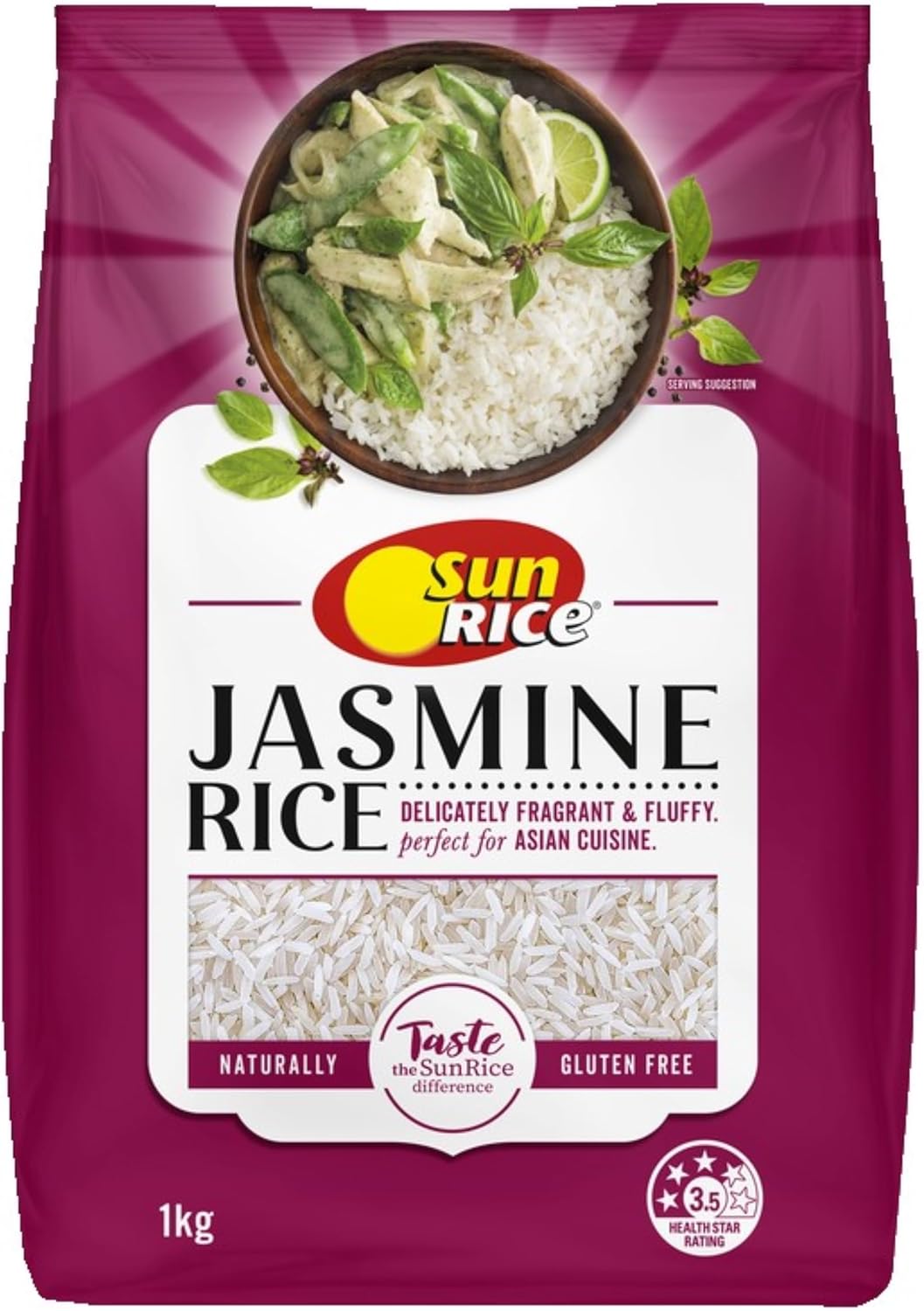 Sunrice Jasmine Rice 1 kg : Amazon.com.au: Pantry Food & Drinks