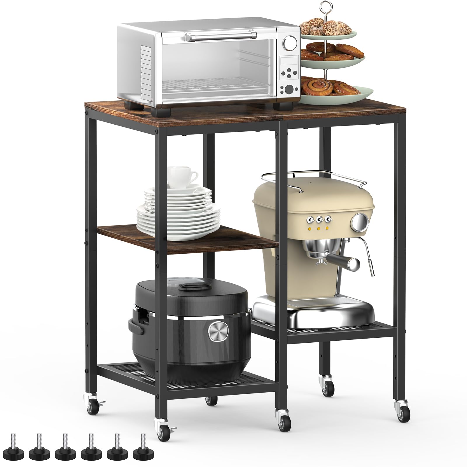 Snapklik.com : OGEMXU Kitchen Microwave Cart,Microwave Stand