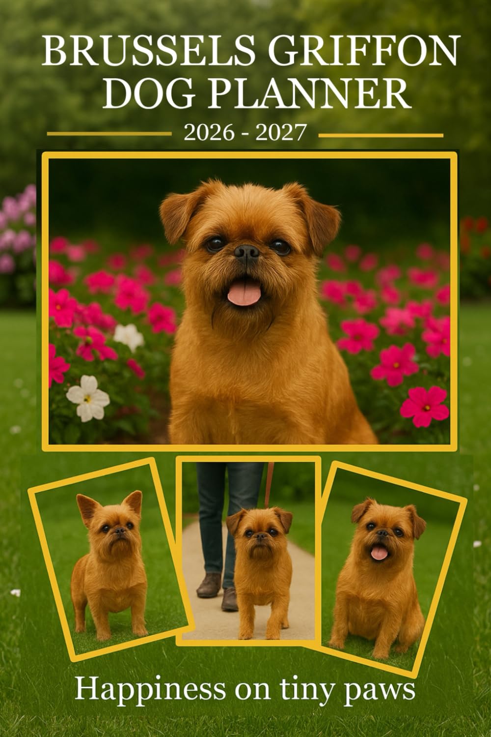Brussels Griffon Dog Planner 2026-2027: Monthly & Weekly Calendar ...