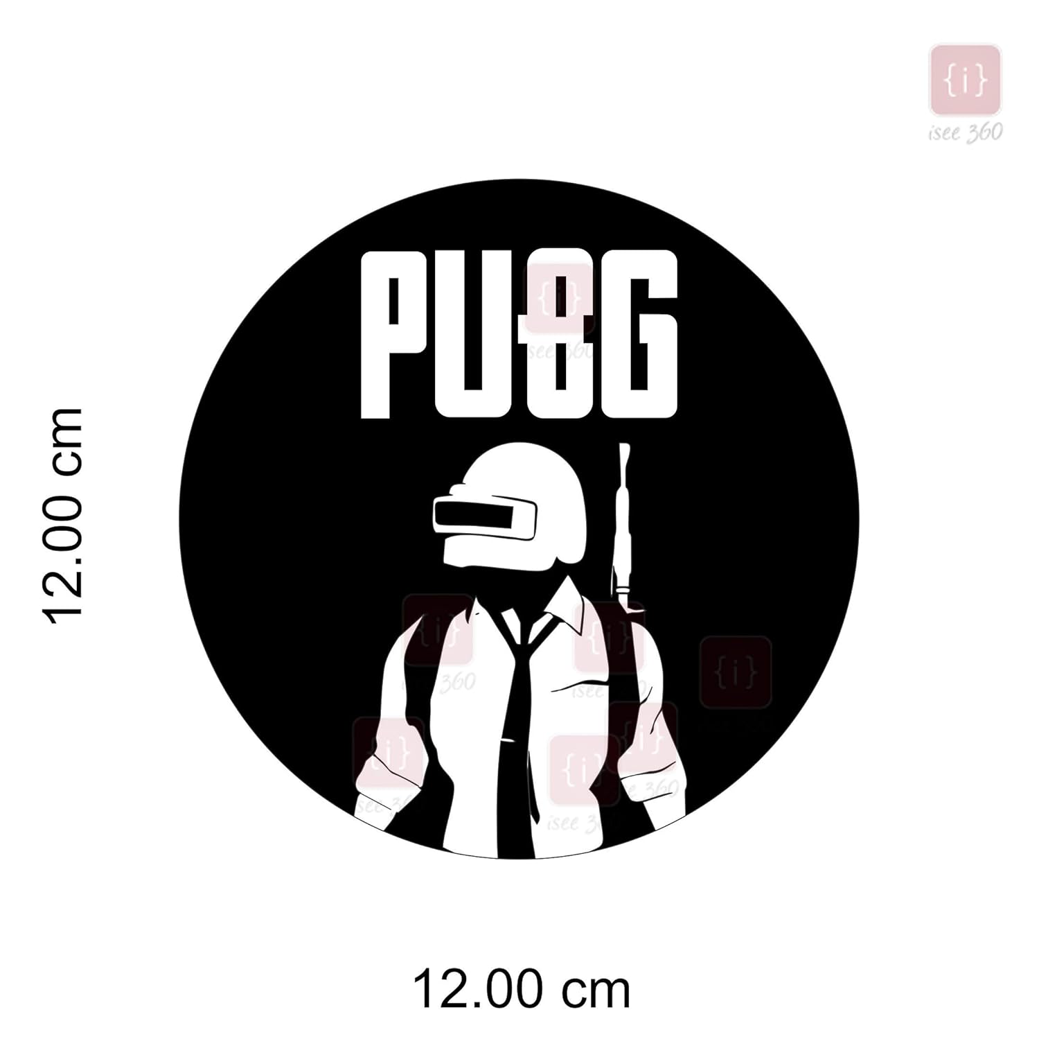 ISEE 360® Combo Pack of Pubg Logo Sticker for car and Mobile Phones ...