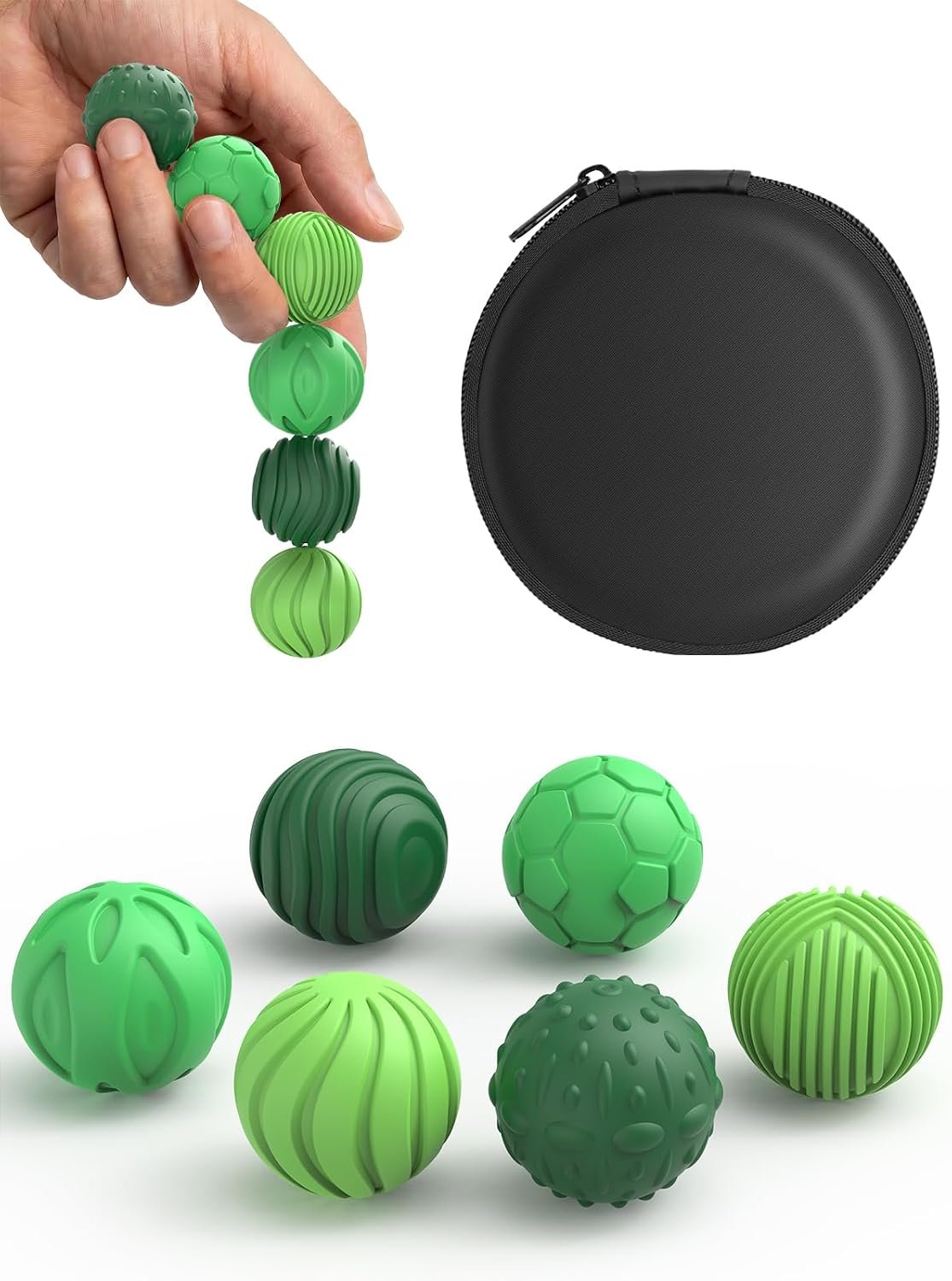 Amazon.com: UZAHSK Silicone Magnetic Fidget Balls for Adults - 6PCS ...