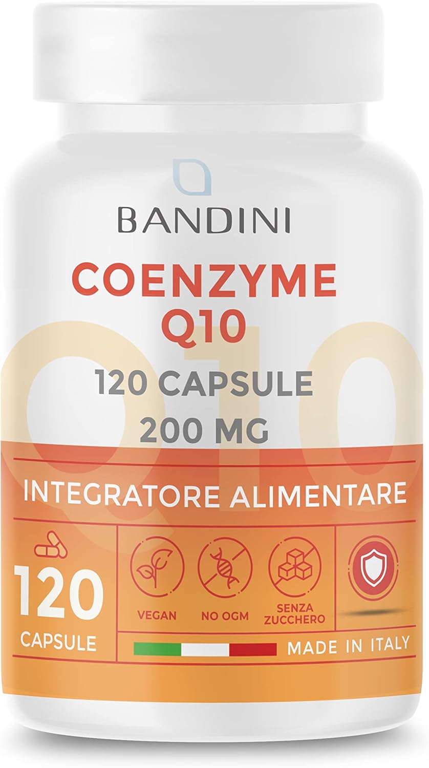 Bandini® Coenzima Q10 200mg 120 capsule – Co Q10 Coenzima Alto Dosaggio ...