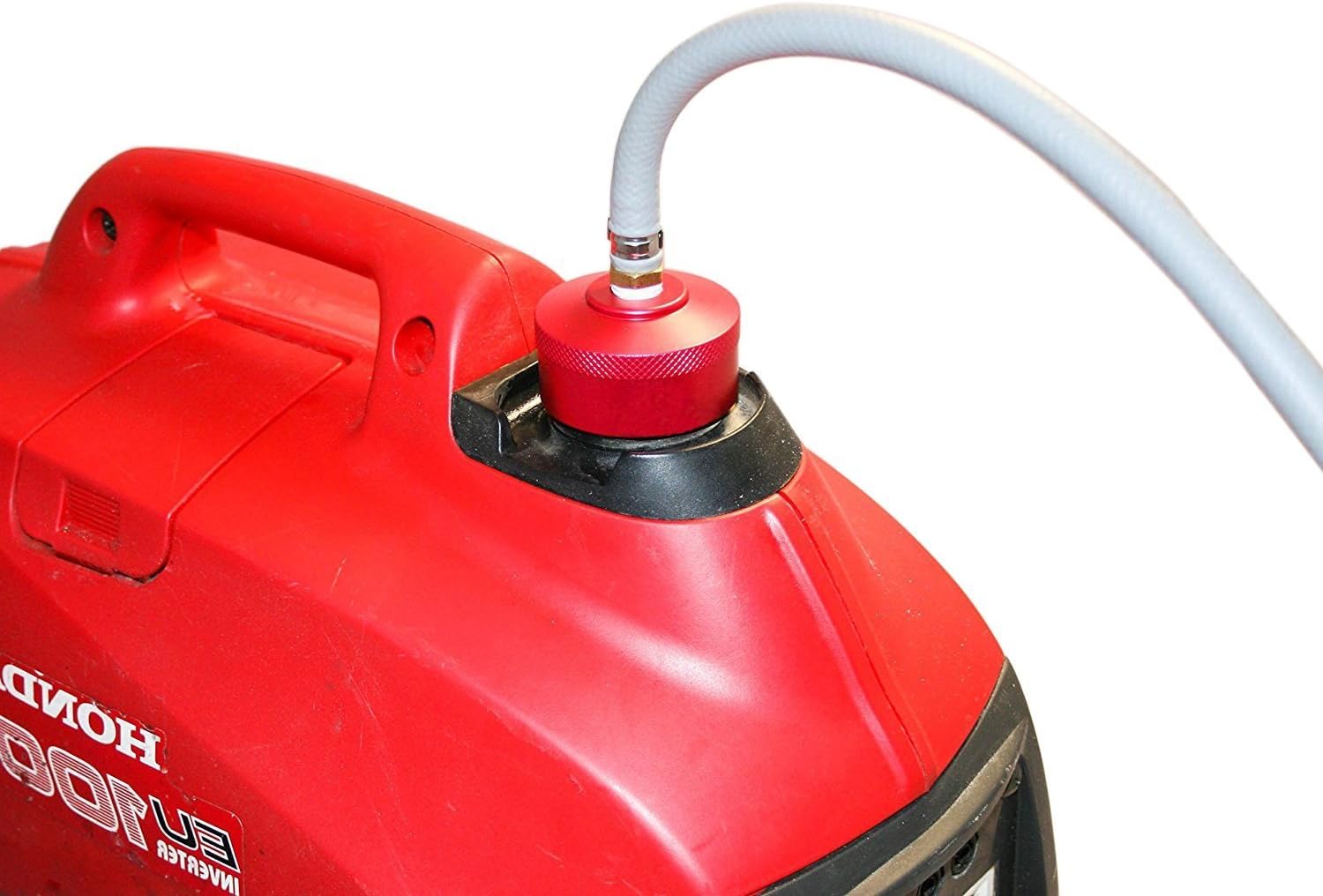 Red Extended Run Gas Cap with Brass Hose for Honda Generator EU1000i ...