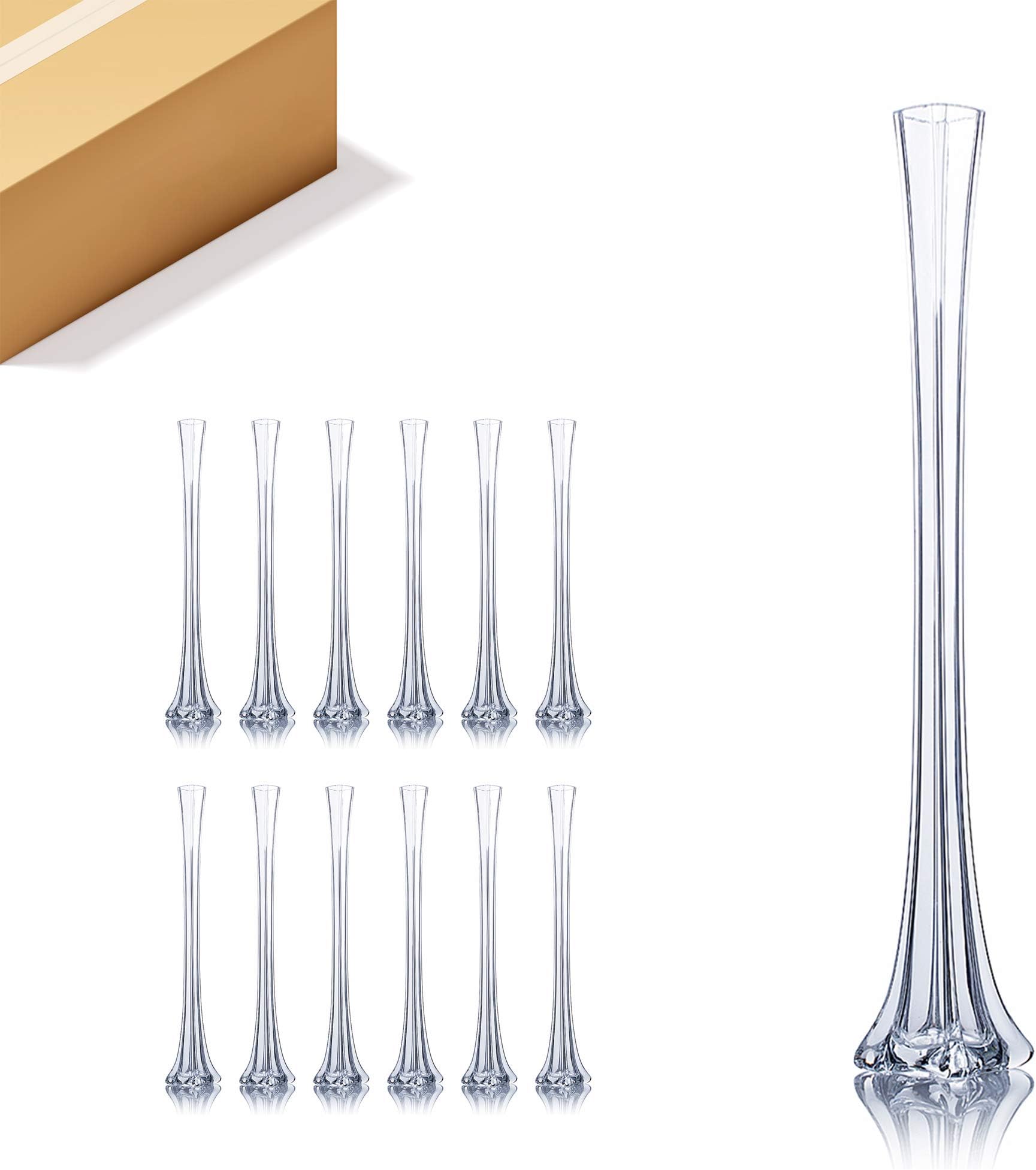 Amazon.com: Inbagi 10 Pcs Eiffel Tower Vase for Wedding Centerpieces 20 ...