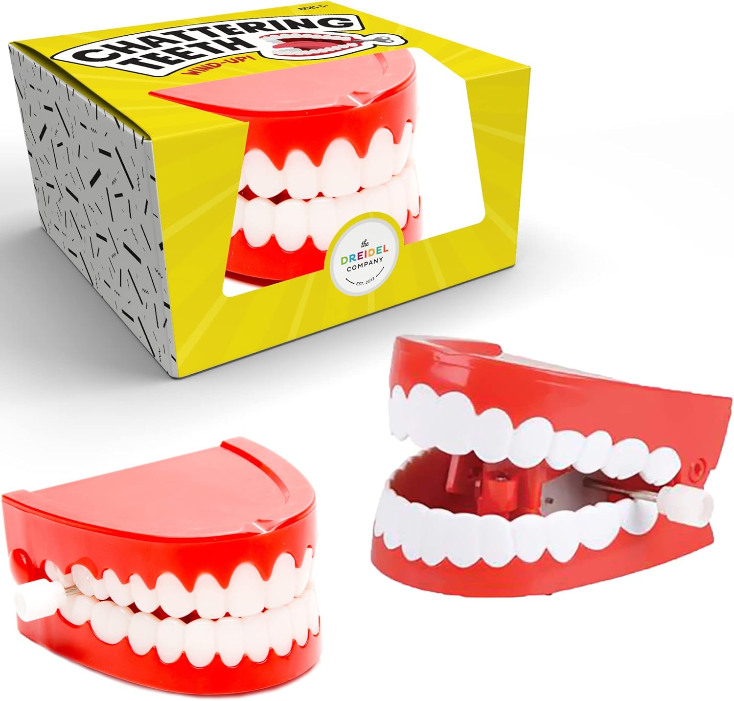 Amazon.com: The Dreidel Company Wind Up Teeth Chomping & Chattering ...