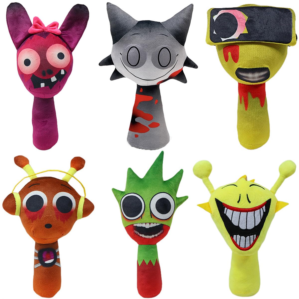 Buy Sprunki Plush, Sprunki Game Plush,Sprunki Gray, Christmas Realistic ...