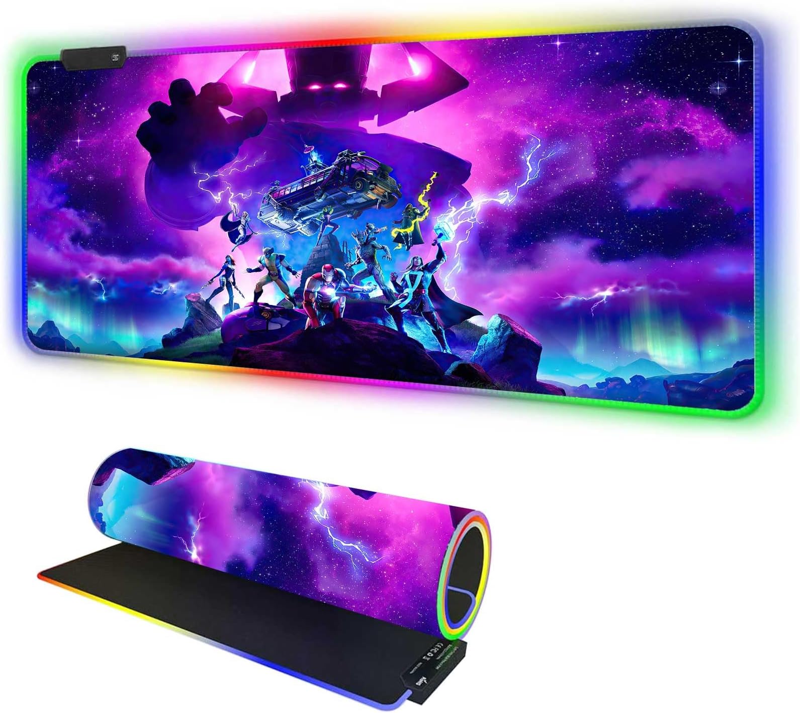 Customized RGB Gaming Mouse Pad for Fortnite-Marvel Nexus War,Mousepad ...