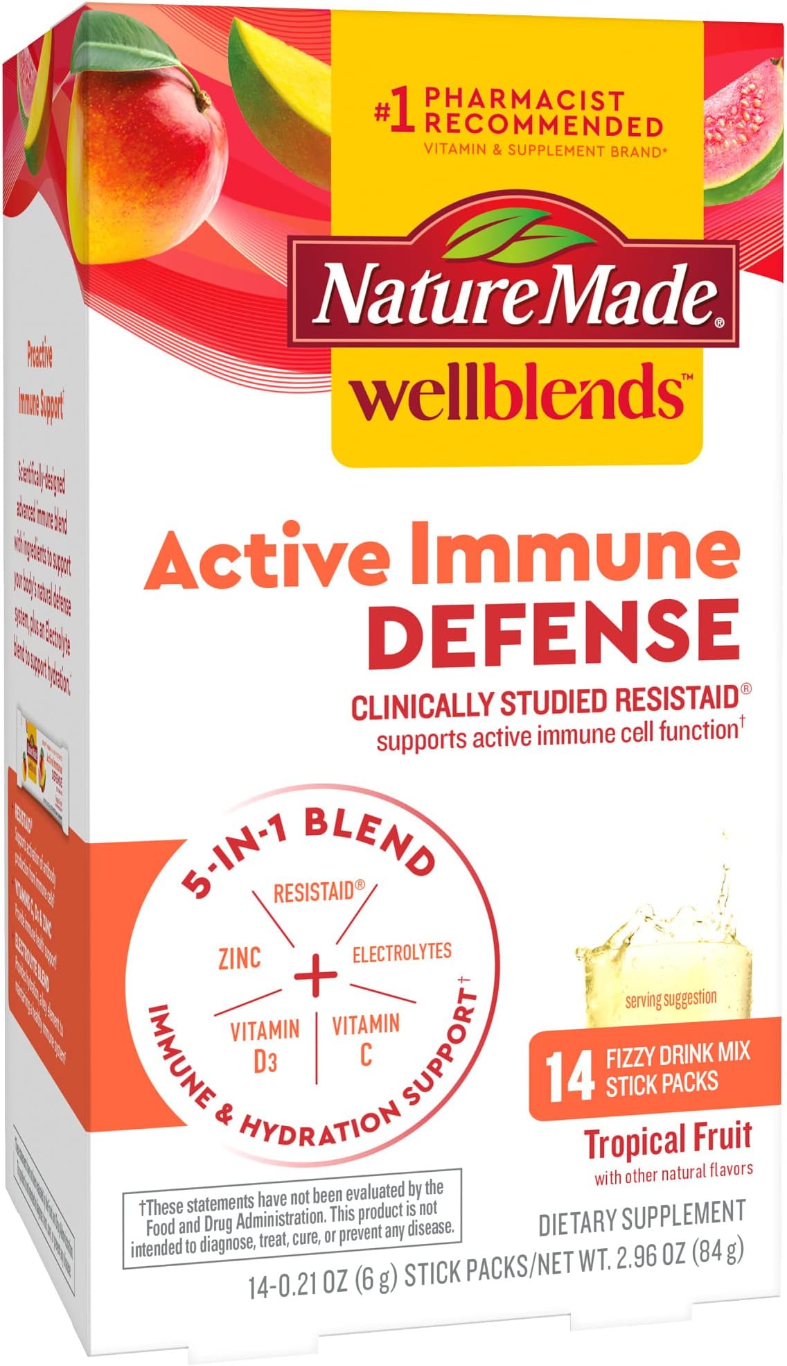 Amazon.com: Nature Made ImmuneMAX Fizzy Drink Mix, with Vitamin C ...