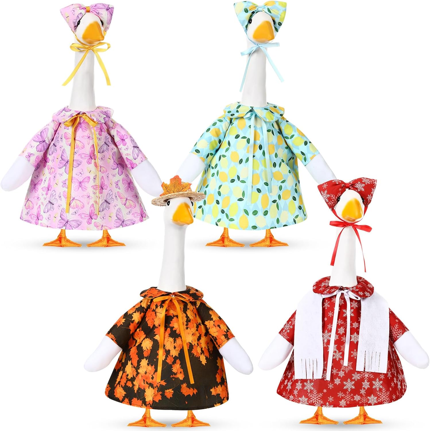 Amazon.com: Abbylike 4 Set Spring Summer Fall Winter Seasonal Goose ...