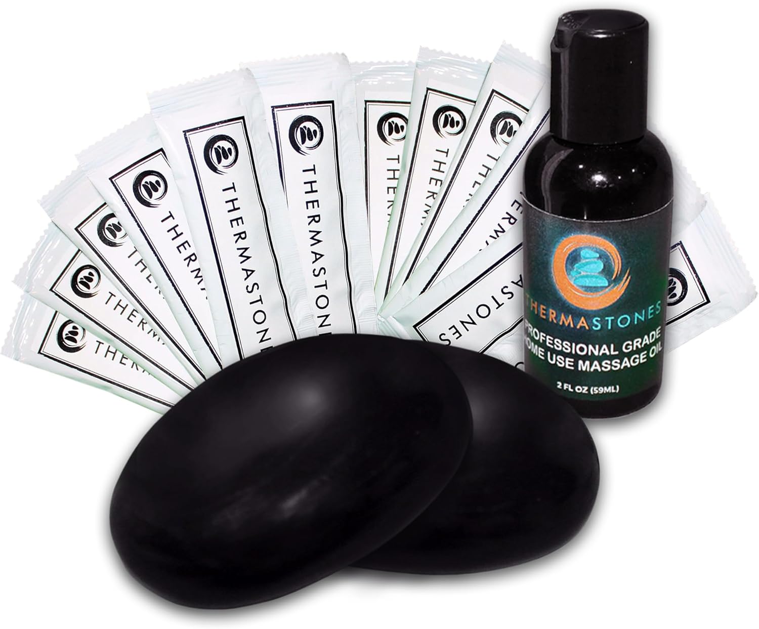 Amazon.com: LAVA GEL Thermastones Self-Heating Hot Stone Massage Kit, 2 ...