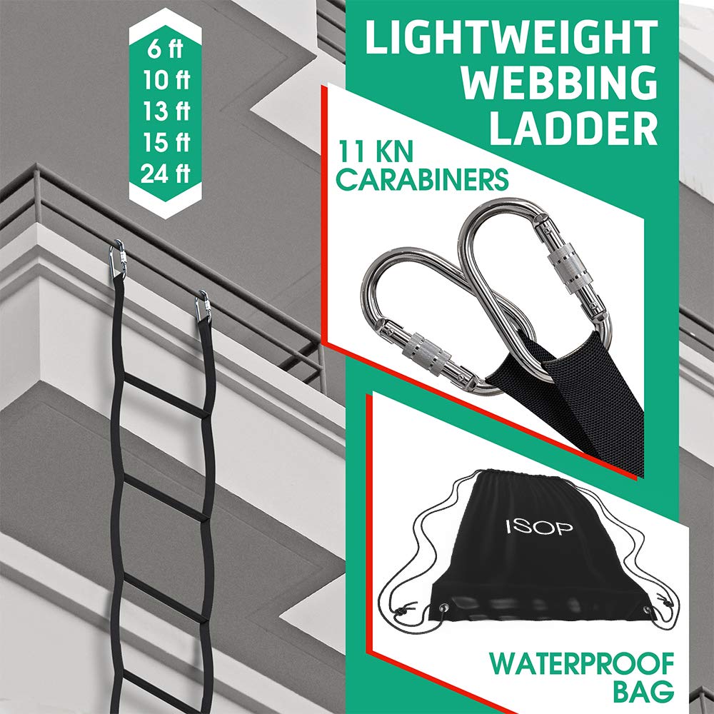 Snapklik.com : Rope Ladder 2-Story 13 Ft Rope Escape Ladder For Kids Or ...