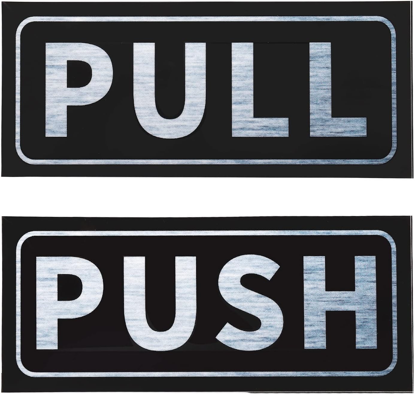 Amazon.com : PATIKIL Push Pull Door Sign, 1 Set 2"x5" PVC Self-Adhesive ...
