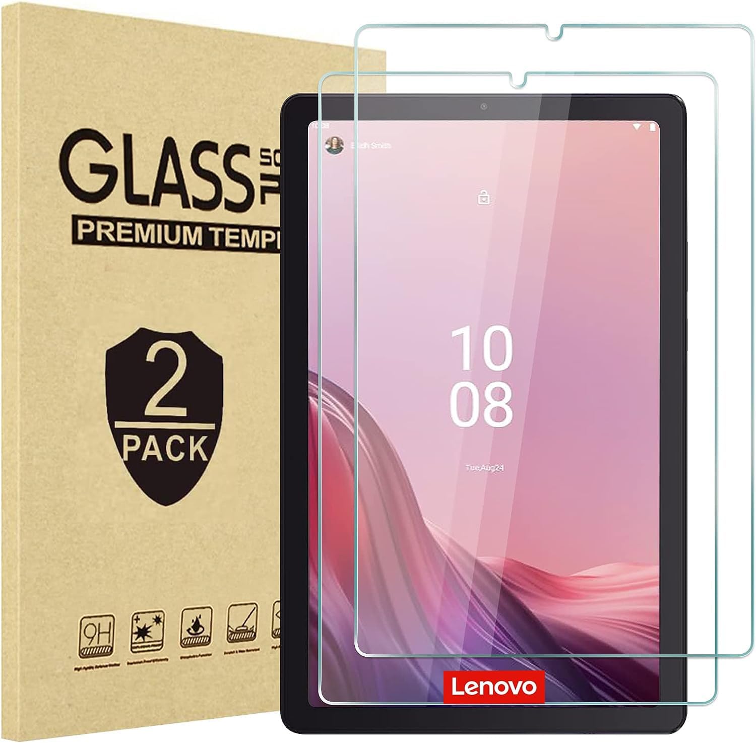 Amazon.com: Supershieldz (2 Pack) Designed for Lenovo Tab M9 (9 inch ...