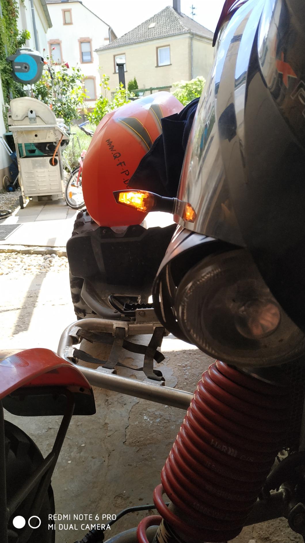 Halogen Mini Blinker Nova Motorradblinker schwarz smoke getönt ...