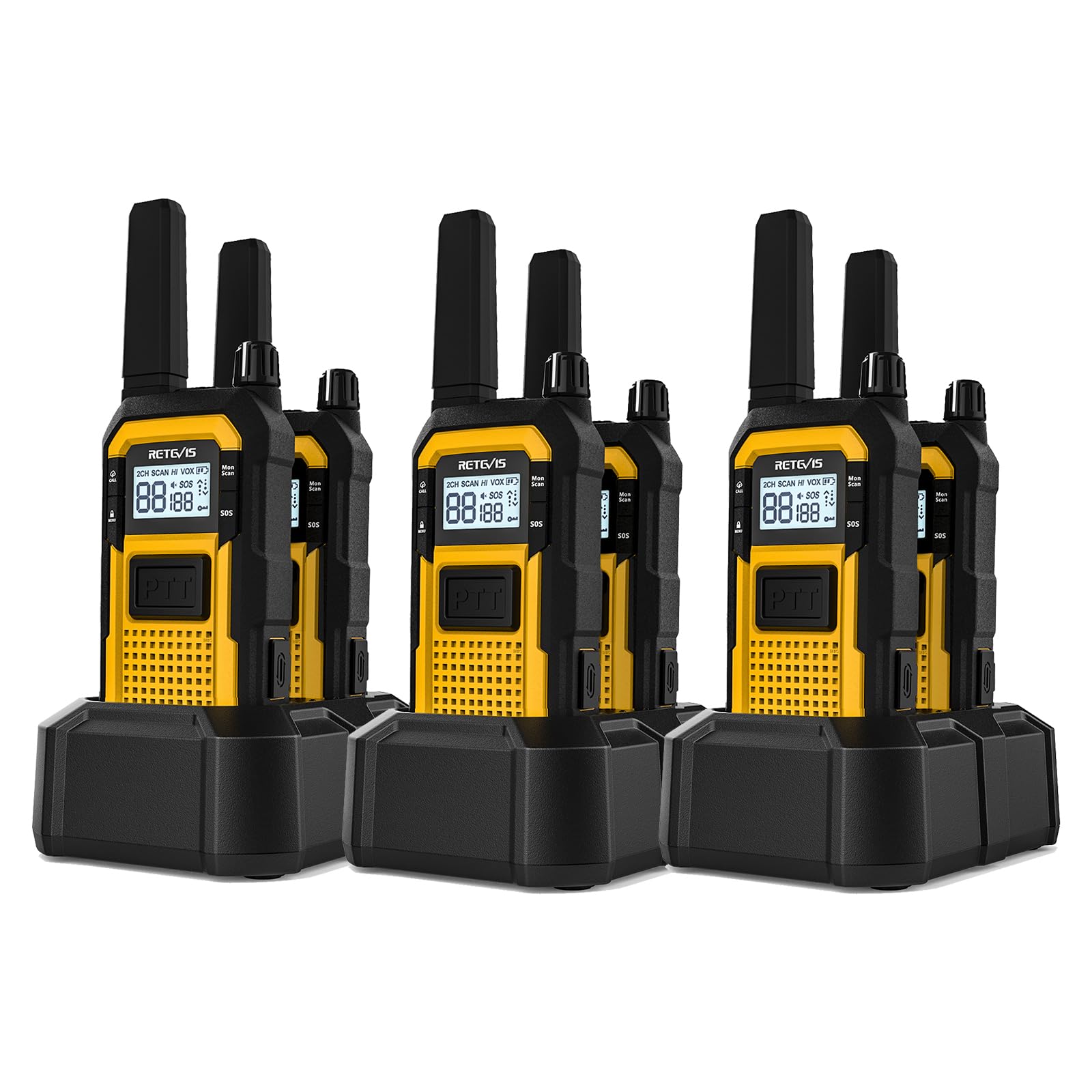 Amazon.com: Retevis RB48 2 Way Radio Long Range, IP67 Waterproof Walkie ...