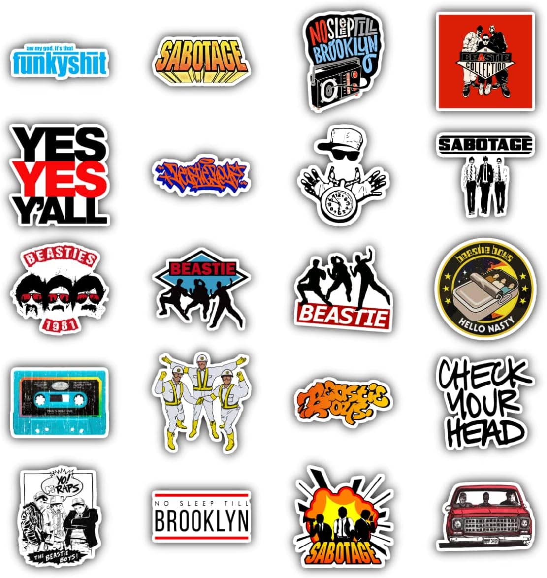 Amazon.com: 20 Pcs Stickers Packs Boy Aesthetic of Decal Beastie Vinyl ...