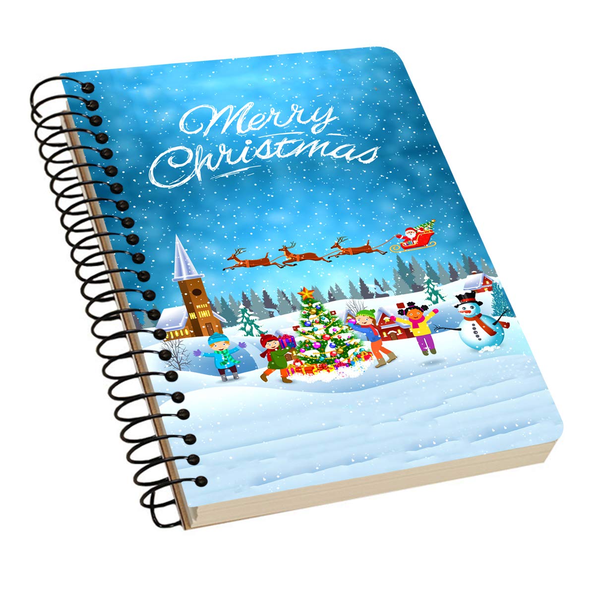 University Clothing Spiral Christmas Notebook|Single Rule Christmas ...