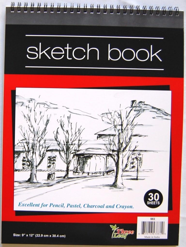 Amazon.com: Spiral Sketch Book - 30 Sheets - 9" X 12" (Sold by 1 pack ...