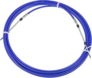 Amazon | Motoforti マリンスロットルシフトリモコンボックスケーブル タイプ3300/33C Yam ahaに対応 船外機モーターステアリングシステム用 ブルー 長さ9 M 1 ...