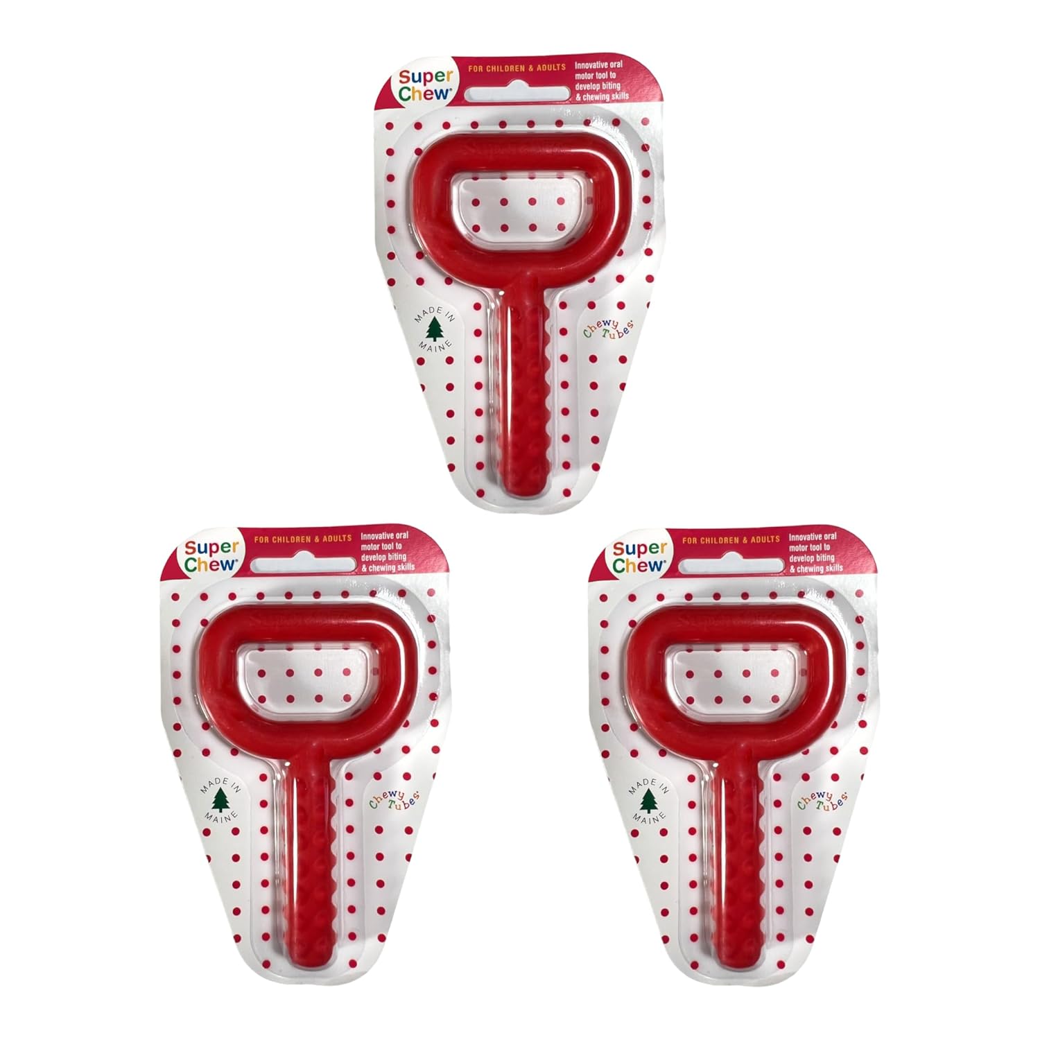 Amazon.com: Speech Pathology Llc Chewy Tubes - Red Knobby Super Chew ...