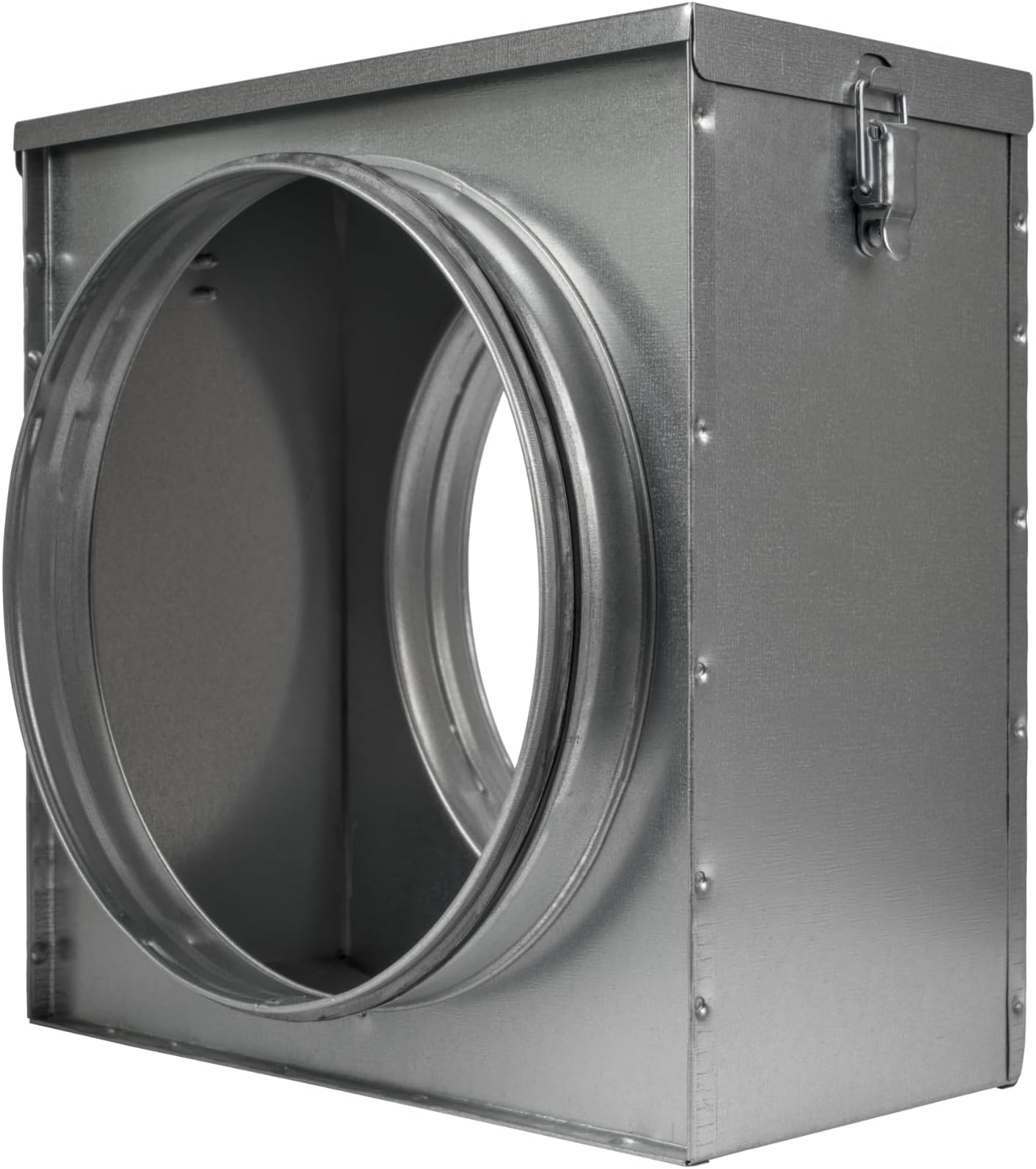 8" Inch Duct Filter Box - Galvanized Steel Inline Dryer Filters - Round ...