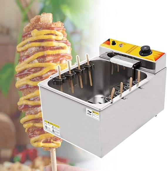 Amazon.com: 1900W Stainless Steel Commercial Kitchen Fryer,Electric ...