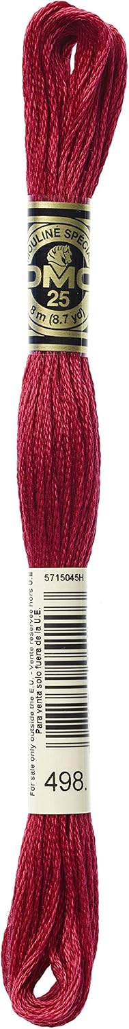 Amazon.com: DMC 117-498 Six Stranded Cotton Embroidery Floss, Dark ...
