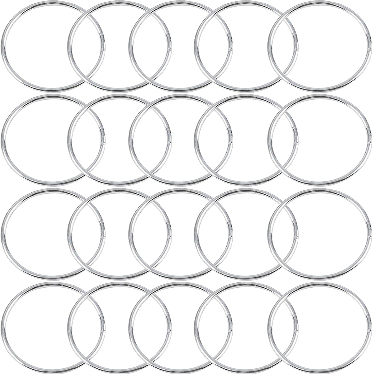 Amazon.com: 20Pcs Macrame Hoops Ring, BetterJonny 5 Inch Metal Craft ...