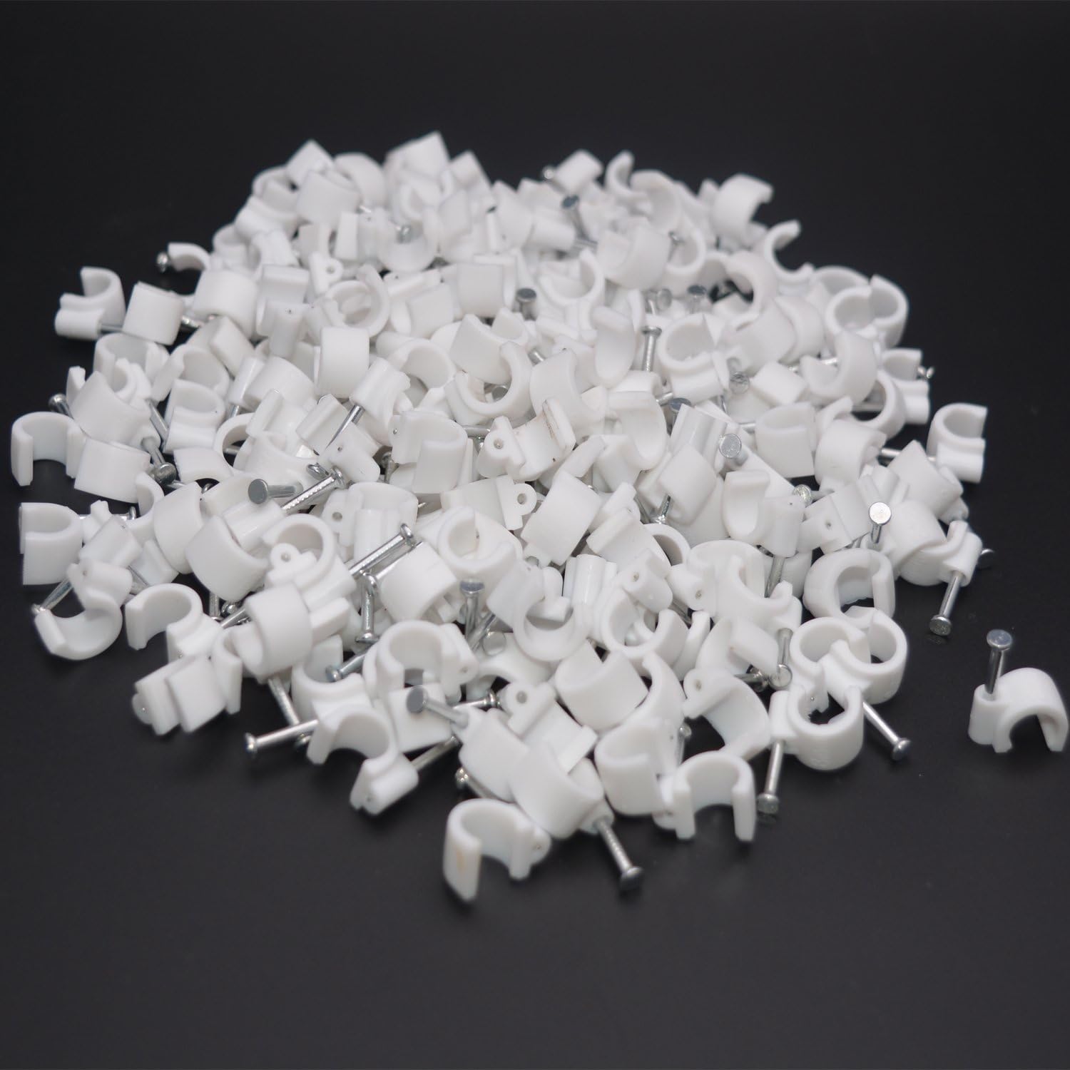 Amazon.com: Antrader 7mm Electrical Wire Cable Clip Coaxial Ethernet ...