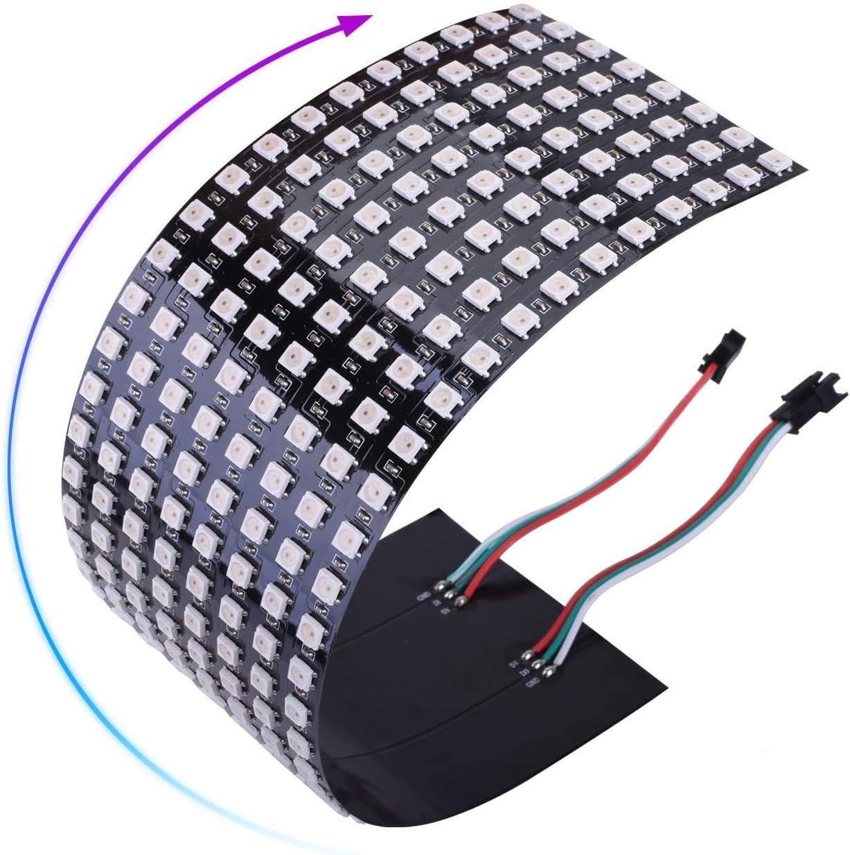 AKATING WS2812B RGB 5050SMD Individually Addressable Digital LED Matrix ...