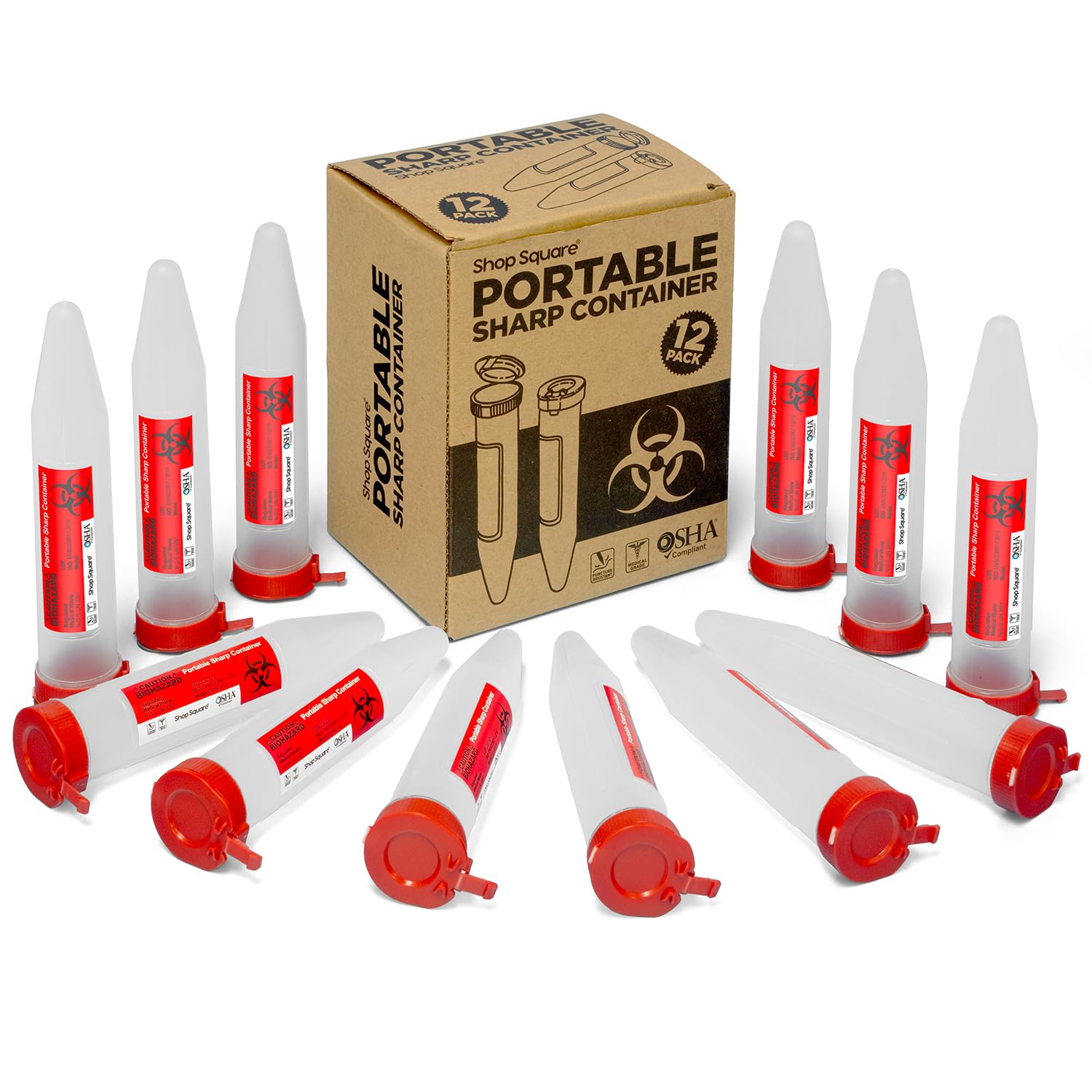 Buy Small Sharps Containers, Travel Sharps Container, Transportable ...