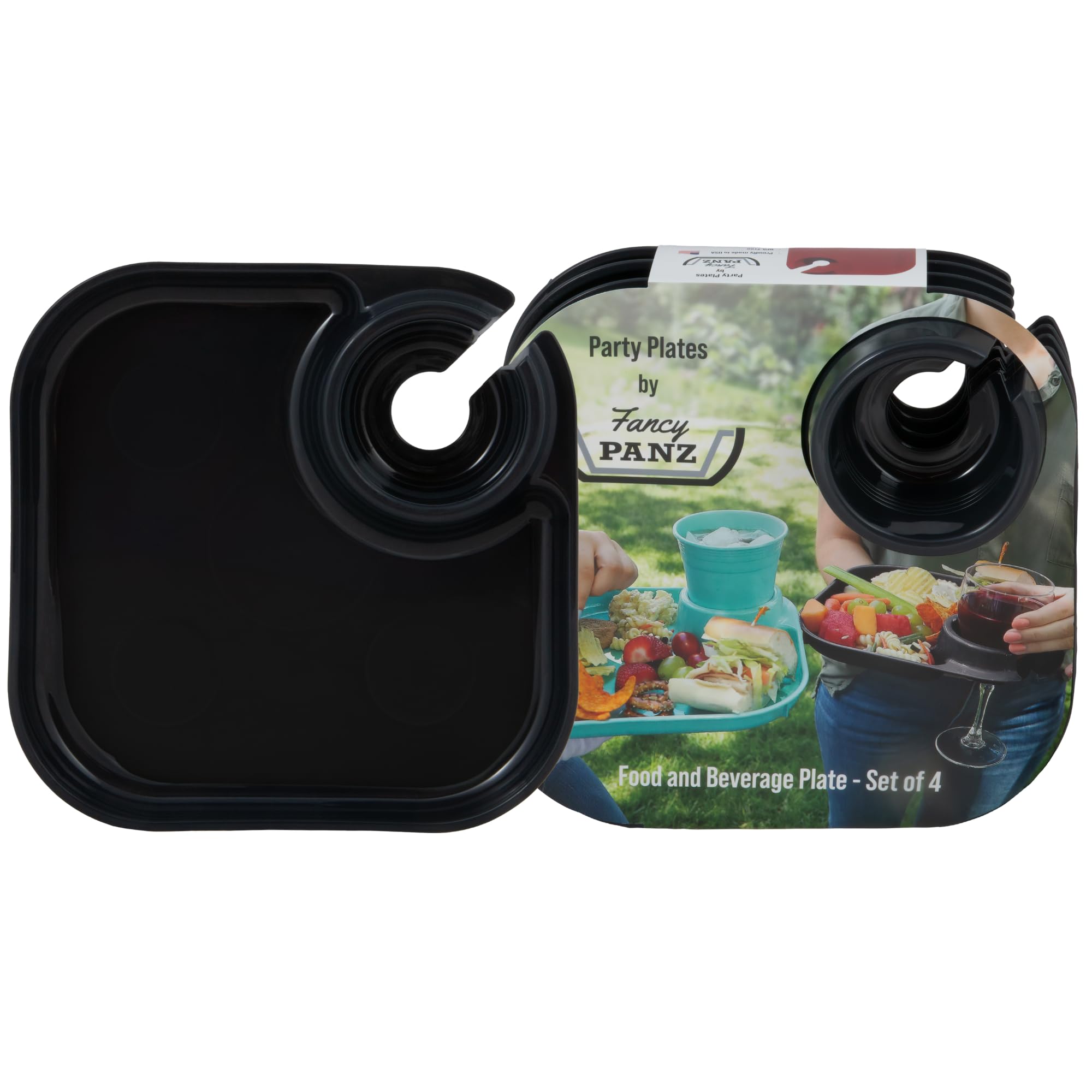 Amazon.com | Fancy Panz Party Plates, Reusable Plates for Parties, Made ...