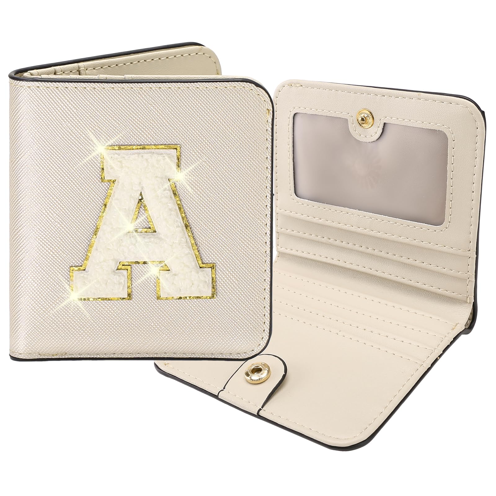 Amazon.com: RNIEGA Initial Wallet Women Small Teen Girl Gifts Trendy ...