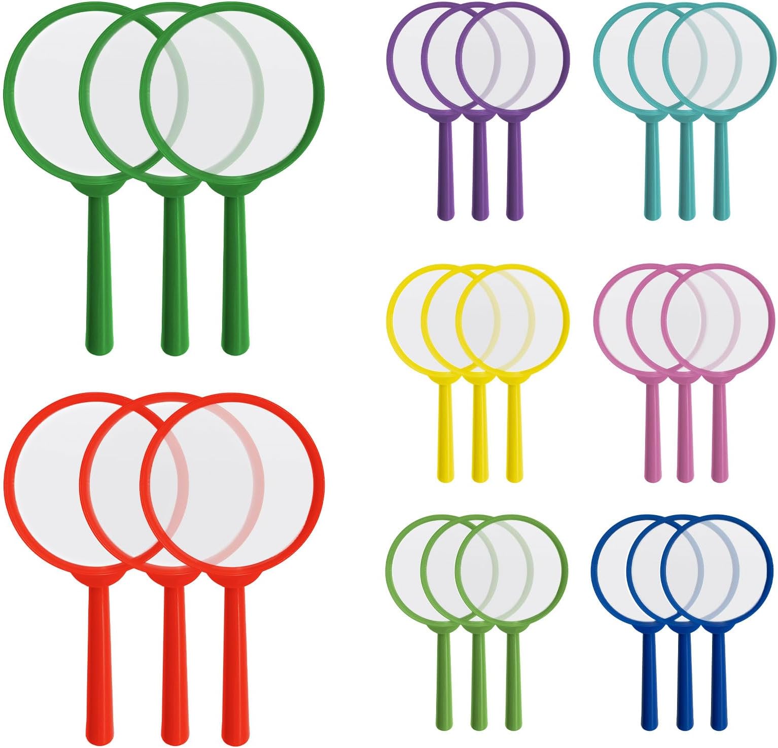 Amazon.com: 24 Pack Hand Lens 10X Plastic Magnifier Mini Hand-held ...