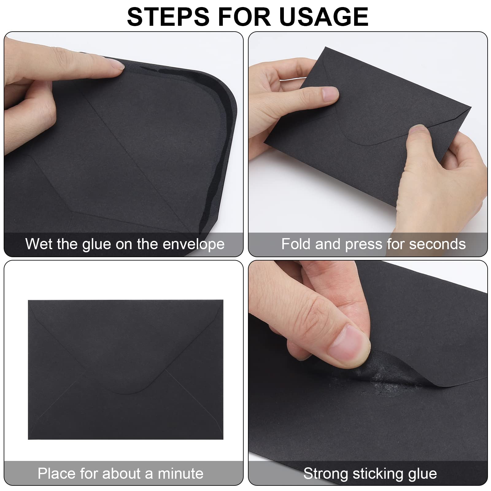 4x6 Black Invitation Envelopes Granhoolm 100 Pack 4x6 Envelopes,A6