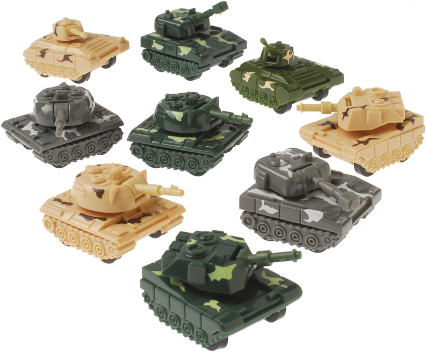 Kid Fun Pull Back Tanks, Army Toys for Imaginative Play, Use Toy Cars ...