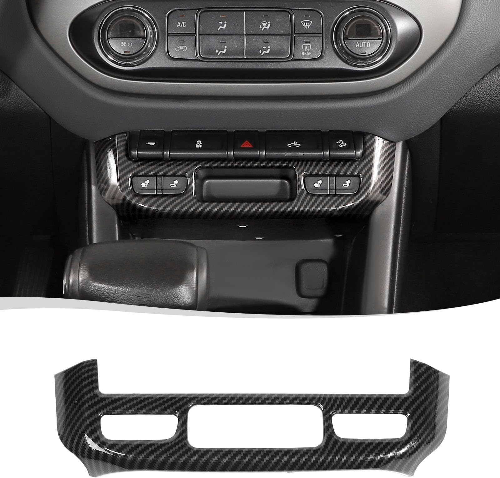 Amazon.com: Carbon Fiber Dashboard Upper Side Air Vent Cover AC Outlet ...