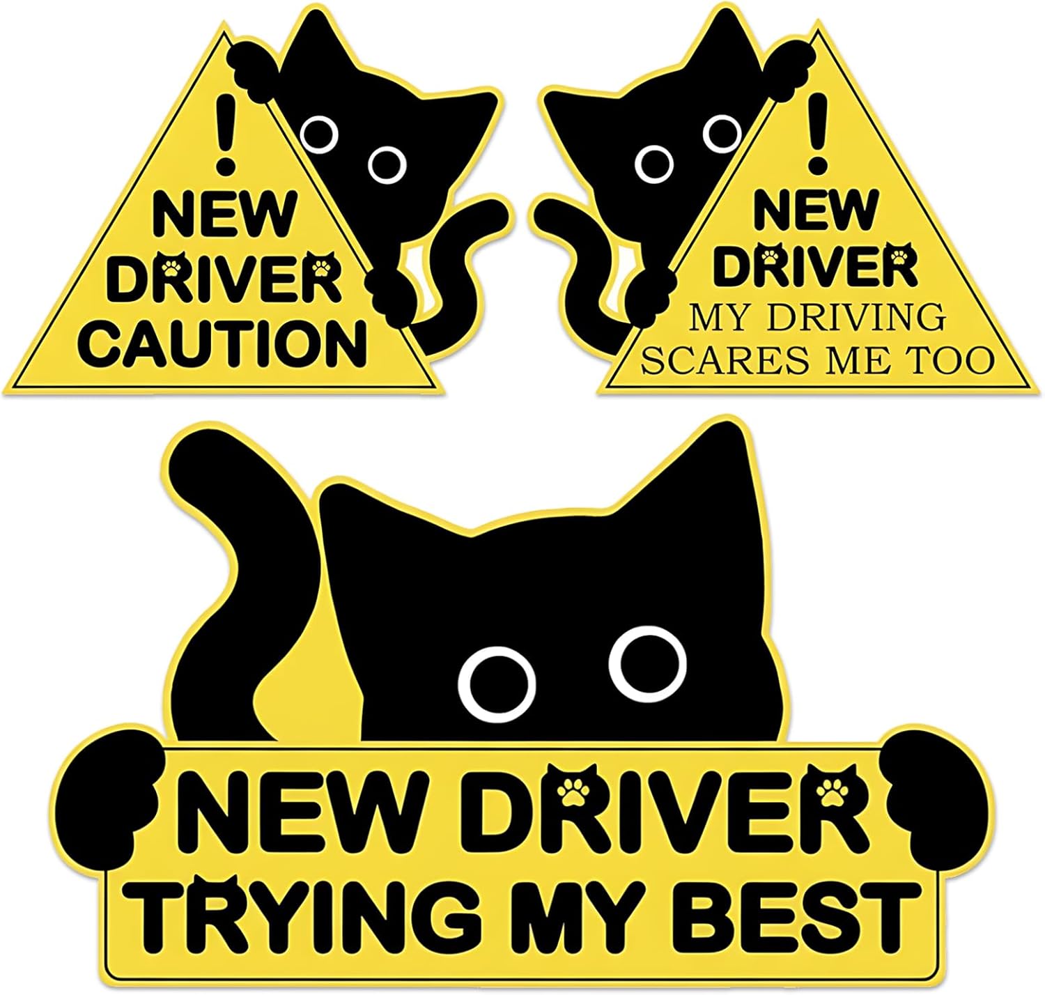 Amazon.com - 3PCS Student Driver Set, Student Sticker for Car, New ...