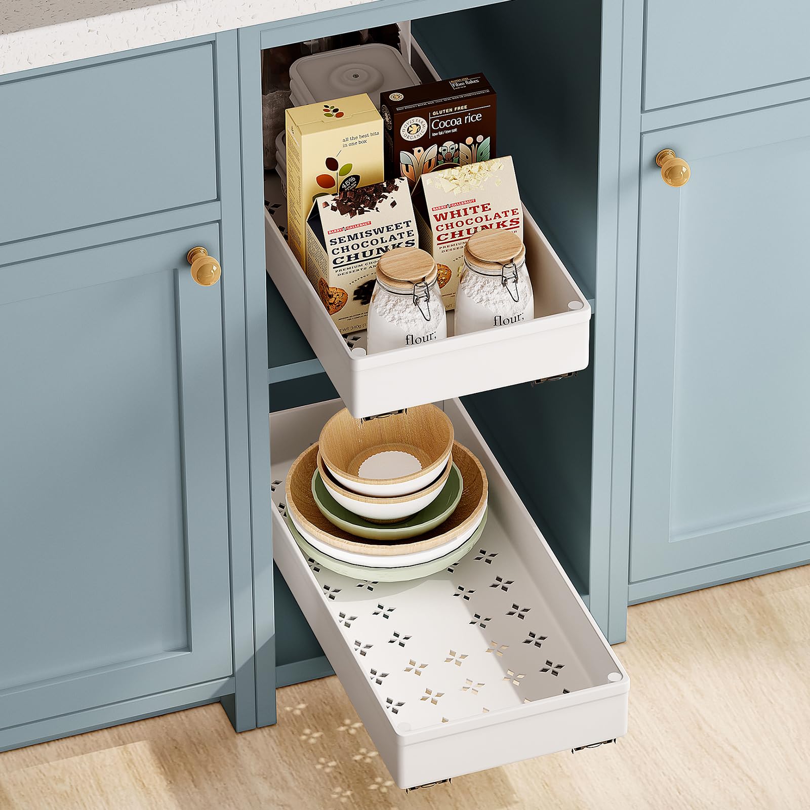 SOLEDI Pull Out Cabinet Organizer, Pull Out Drawer for Kitchen Cupboard ...