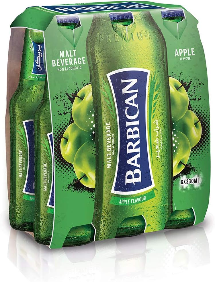 Barbican Refreshing Apple Flavour Non-Alcoholic Malt Drink Beer Bottle ...
