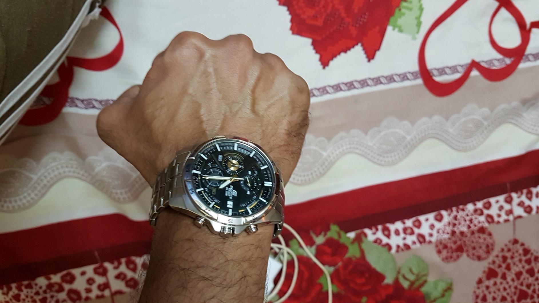 Casio Edifice Chronograph Black Dial Men's Watch - EFR-556D-1AVUDF ...