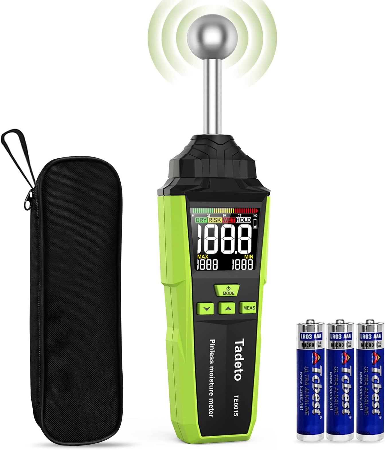 LASELION Stiftlose Wand Feuchtigkeitsmessgerät MS02 Nicht-invasive ...