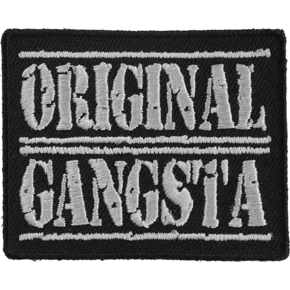Amazon.com: Original Gangsta Patch - 2.5x2.5 inch. Embroidered Iron on ...